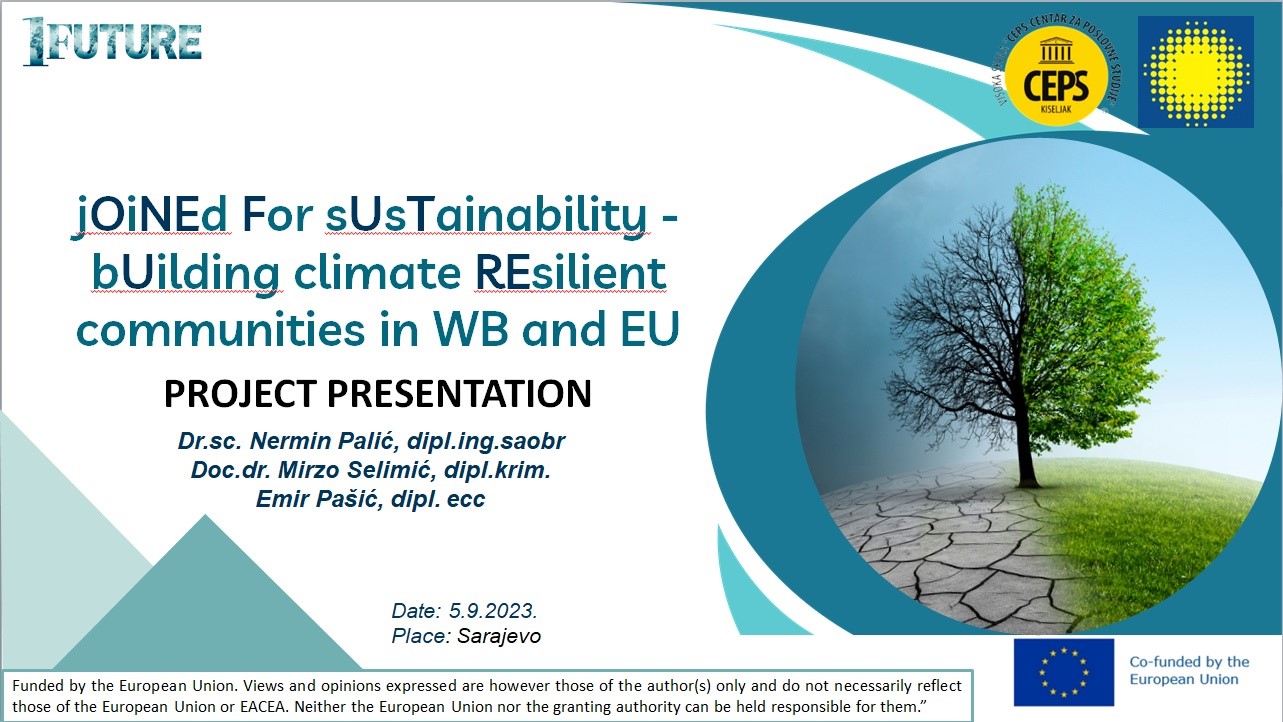 ODRŽANA PREZENTACIJA PROJEKTA 1FUTURE U PRIVREDNOJ KOMORI FEDERACIJE ...